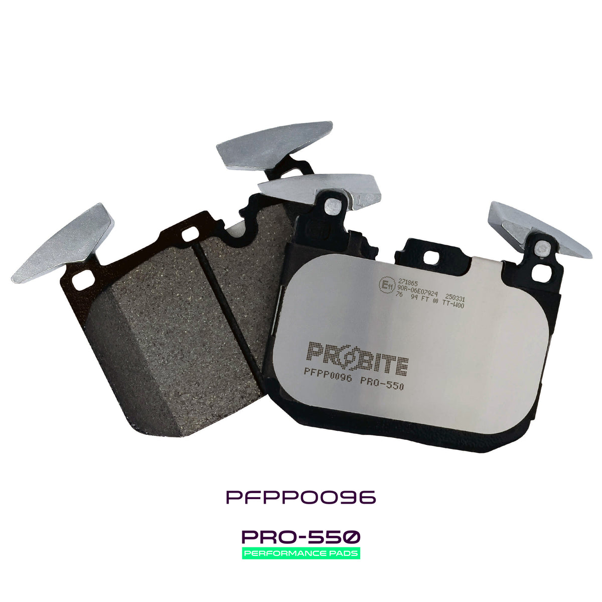 PRO-550 Performance Pads | Fronts | W114mm H91mm D18mm — Probite